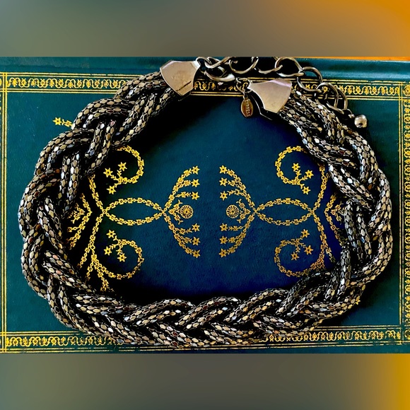 Express | Jewelry | Express Braided Chrome Necklace | Poshmark